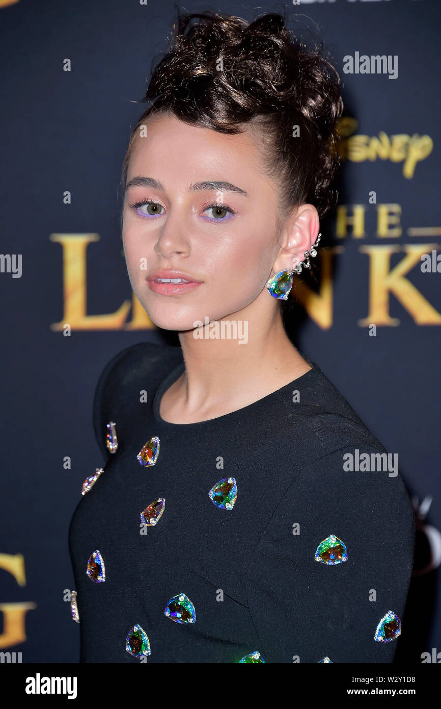 Sky Katz at the world premiere of the movie 'The Lion King' at the ...