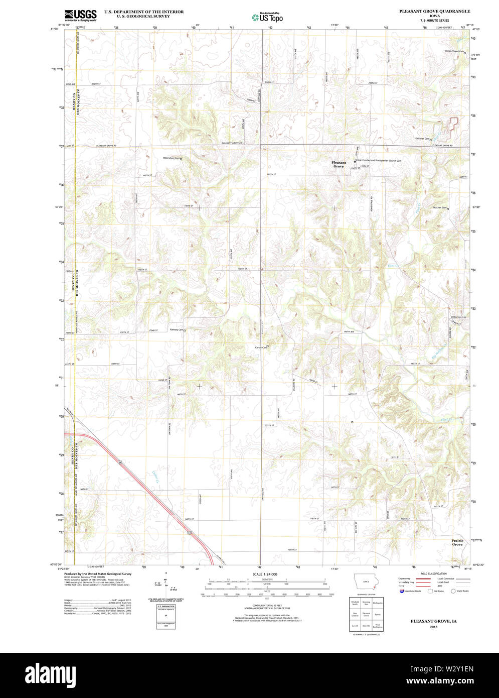 Map of pleasant grove hi-res stock photography and images - Alamy