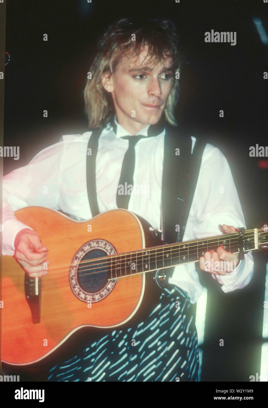 CHEAP TRICK US rock group with Robin Zander about 1982 at the Hollywood ...