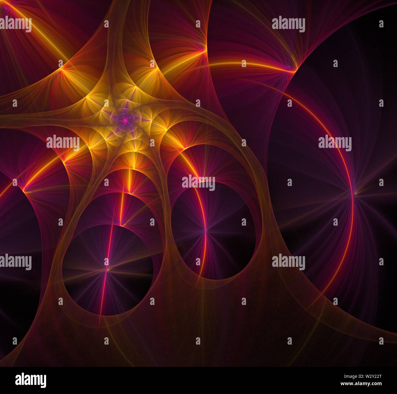 Red spiral fractal picture Stock Photo - Alamy