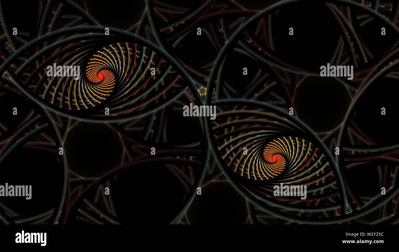 Red spiral fractal picture Stock Photo - Alamy