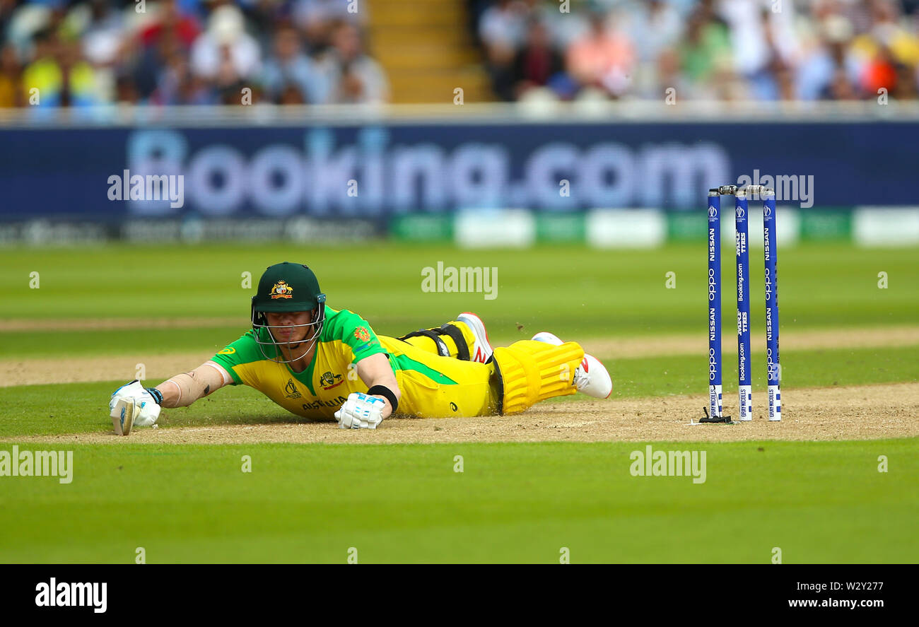 Australia's Steve Smith makes it back to the crease during the ICC ...