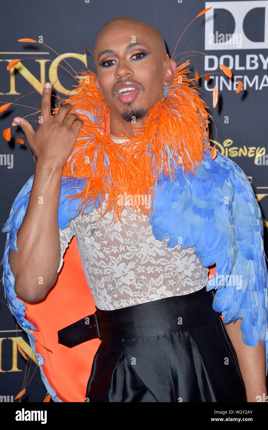 Kalen Allen at the world premiere of the movie 'The Lion King' at the ...