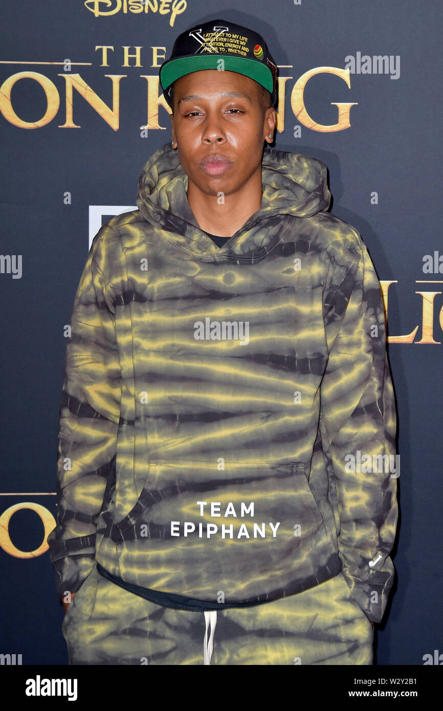 Lena Waithe at the world premiere of the movie 'The Lion King' at the ...