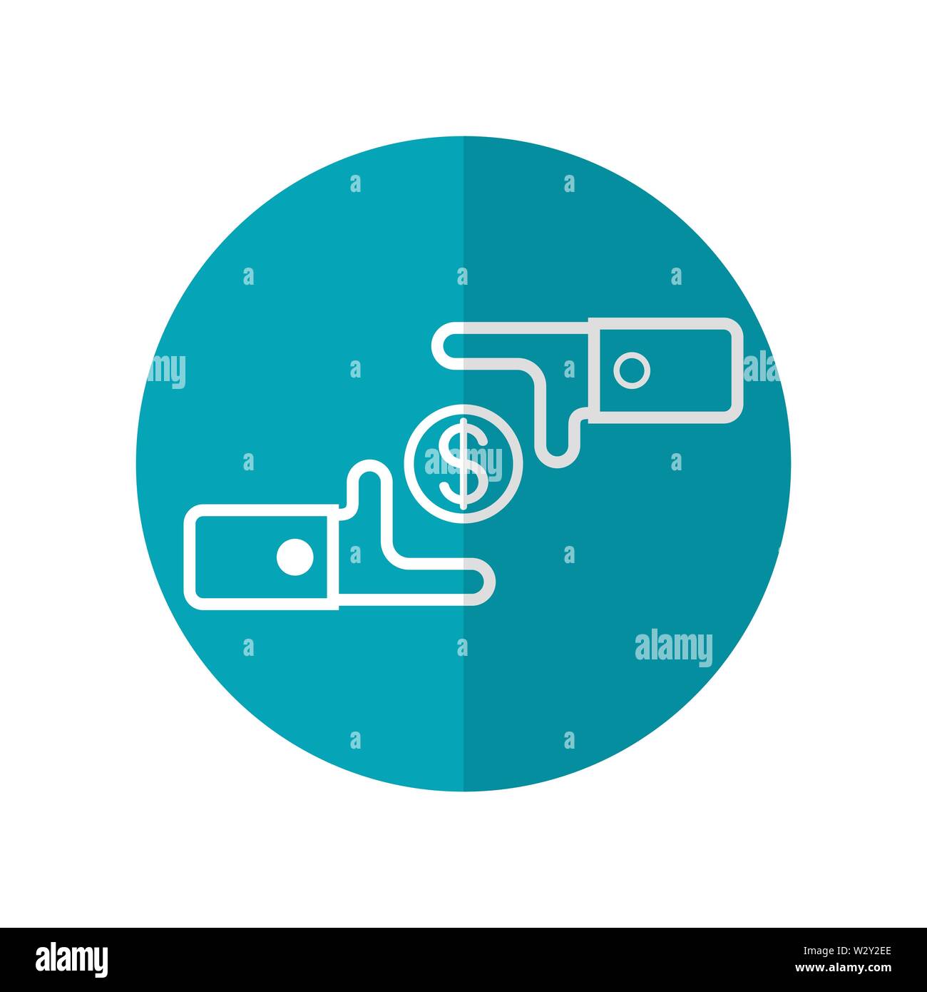 Icon design in concept of money exchage. Vector illustration isolated ...