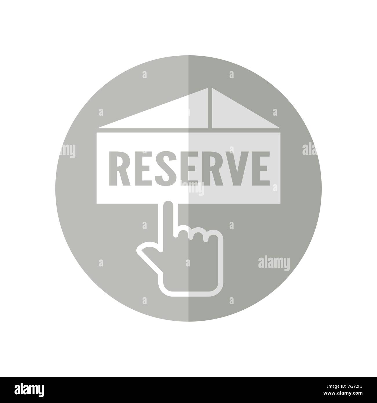 Icon design for reservation. Vector illustration is on white background ...