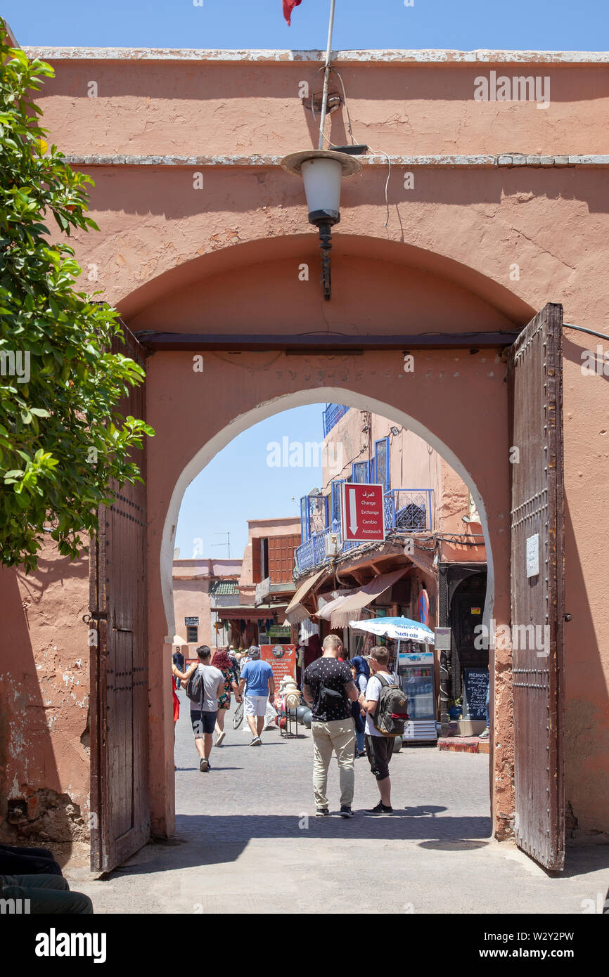 Jewish Quarter of Marrakech, Morocco Stock Photo - Alamy