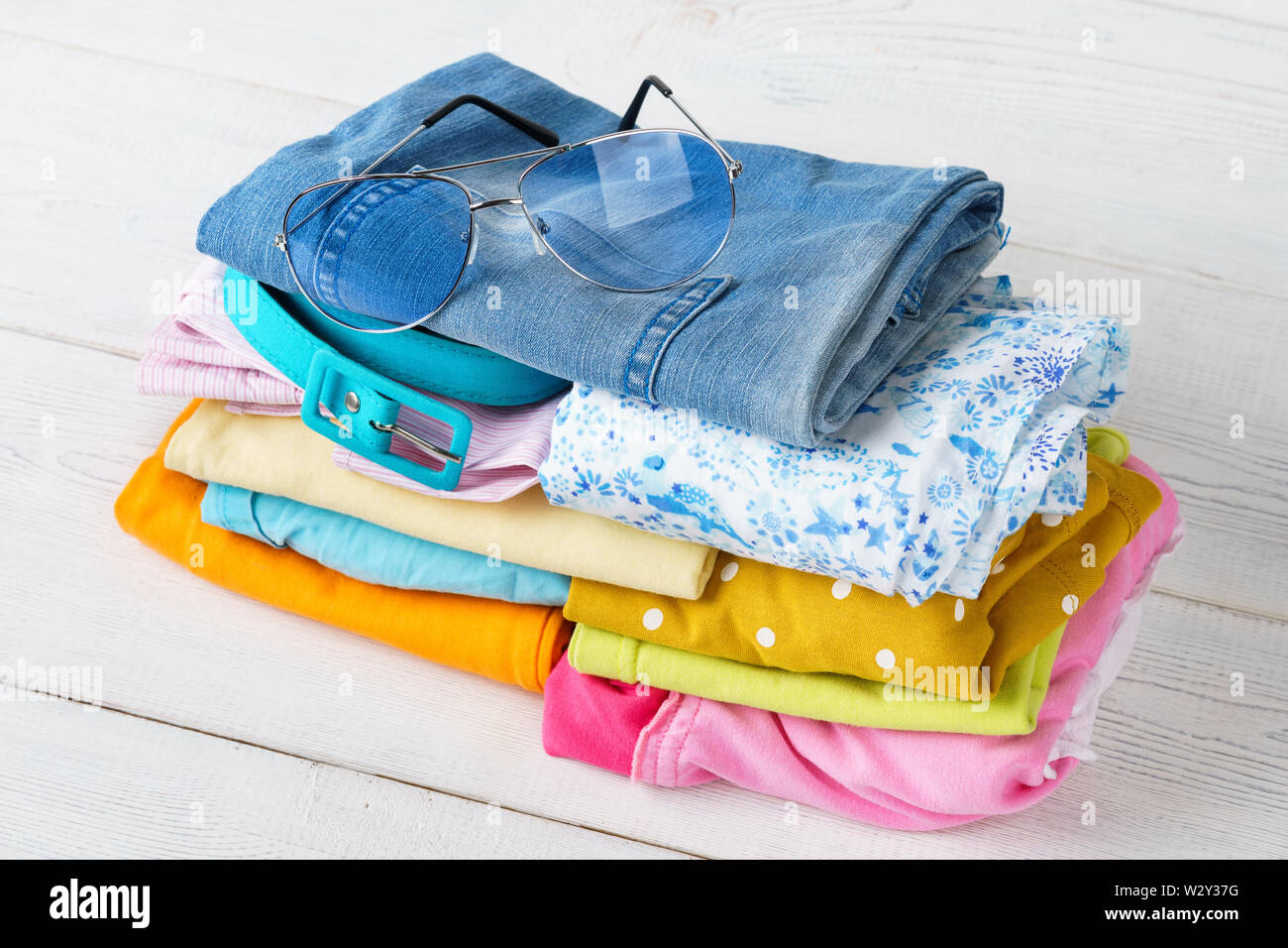 Clothing stack hi-res stock photography and images - Alamy