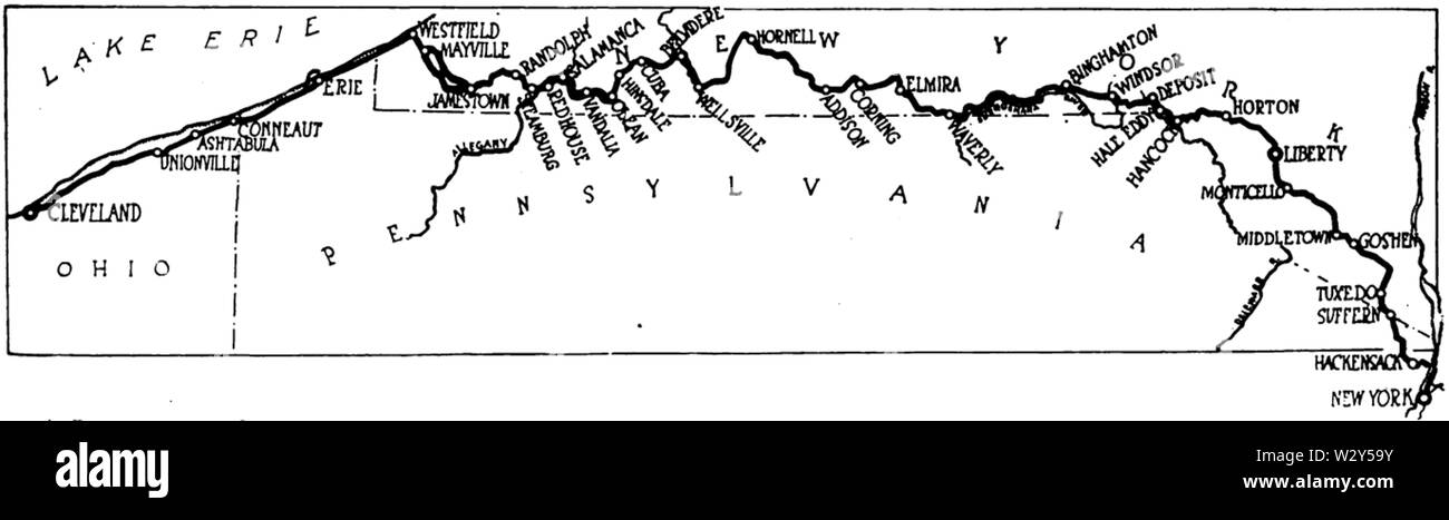 Map of Liberty Highway Stock Photo - Alamy