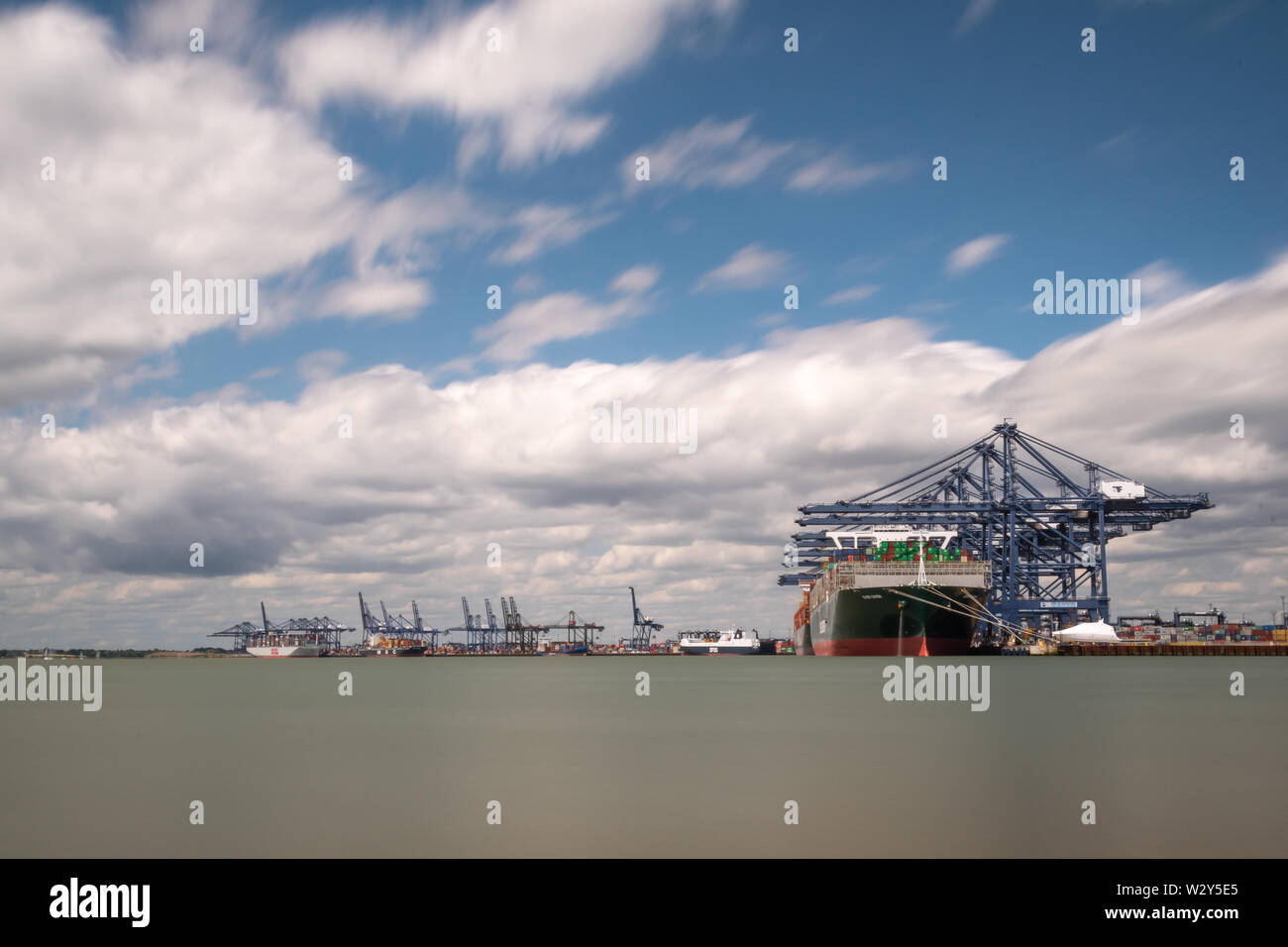 Felixstowe Container Port Stock Photo - Alamy
