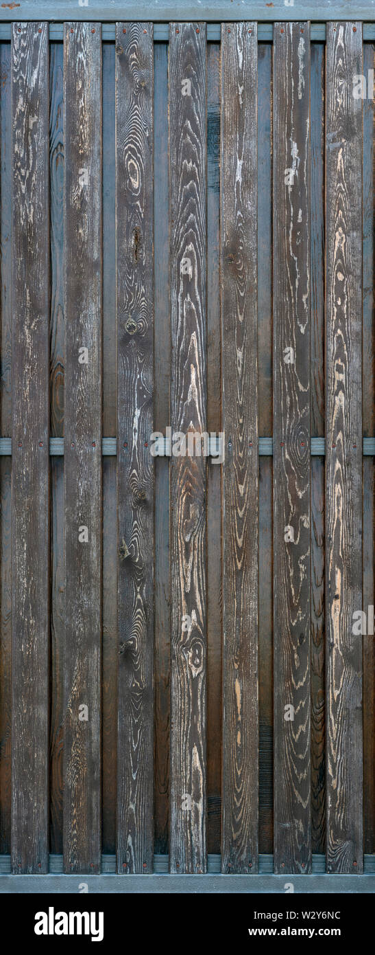 Dark wood planks of fence texture Stock Photo - Alamy