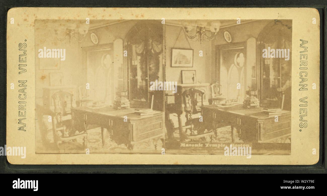 Masonic Temple, Boston, from Robert N Dennis collection of stereoscopic ...