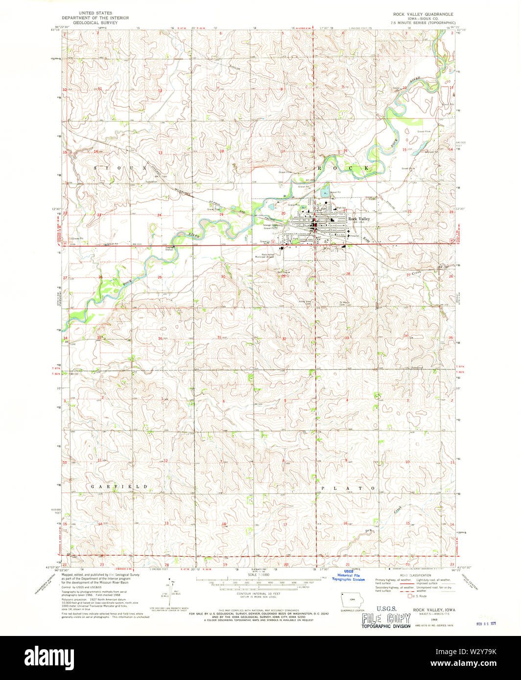 Rock valley iowa map hi-res stock photography and images - Alamy