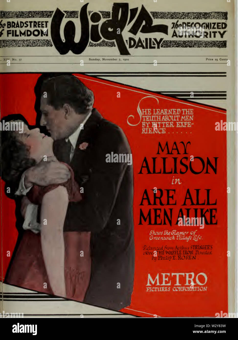 May Allison in Are All Men Alike by Philip E Rosen Film Daily 1920 ...