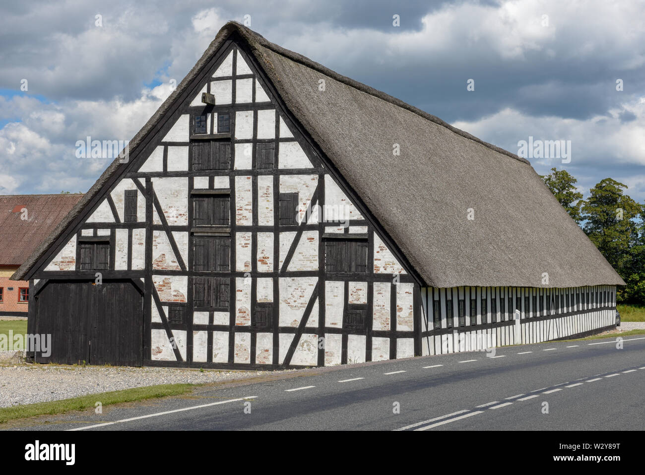 Traditional rural farm on the countryside in Denmark Stock Photo - Alamy