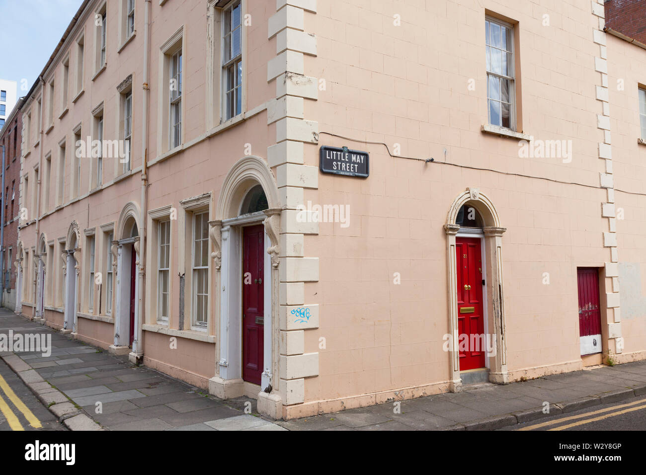 Ireland, North, Belfast, Traditional Georgian architecture in Little ...