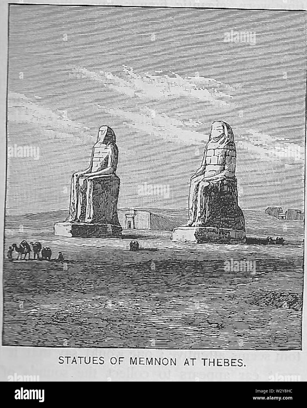 The statues of memnon Black and White Stock Photos & Images - Alamy