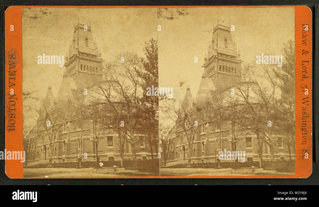 Memorial Hall, Harvard College, by Shaw & Lord Stock Photo - Alamy