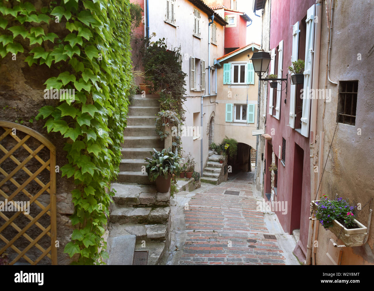 Medieval village in Roquebrune-Cap-Martin, Provence-Alpes-Cote d'Azur ...