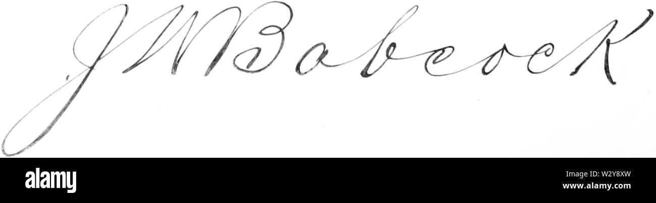 Men of Mark 125 Joseph Babcock sig Stock Photo - Alamy