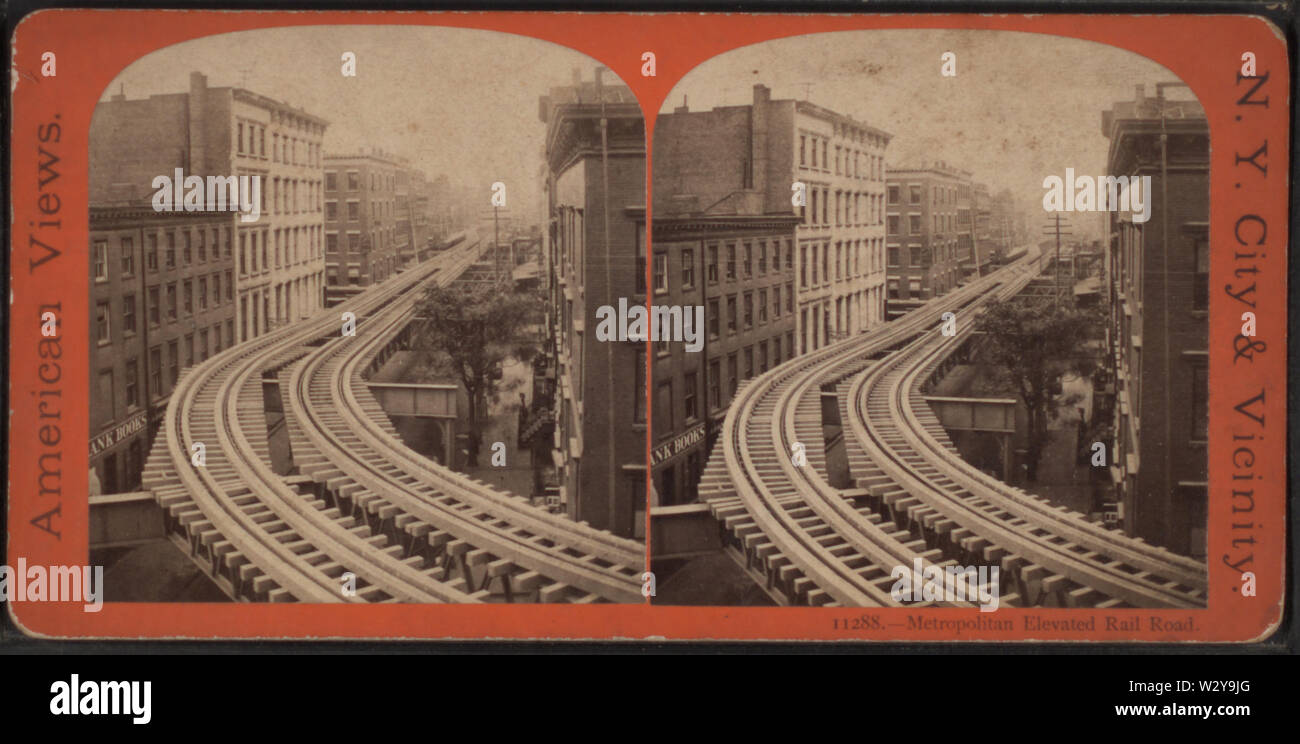 Metropolitan elevated rail road, from Robert N Dennis collection of ...