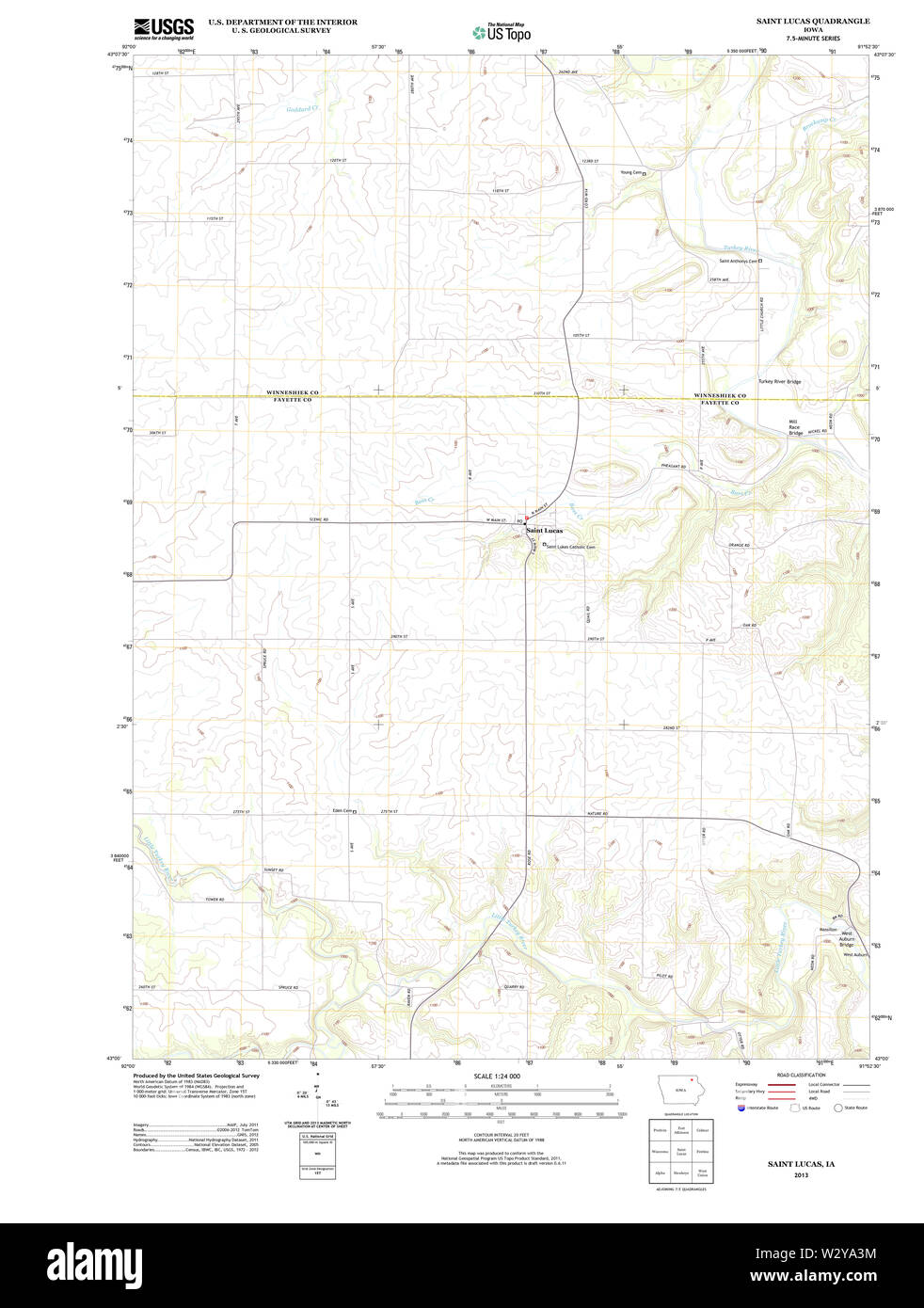 Lucas iowa map hi-res stock photography and images - Alamy