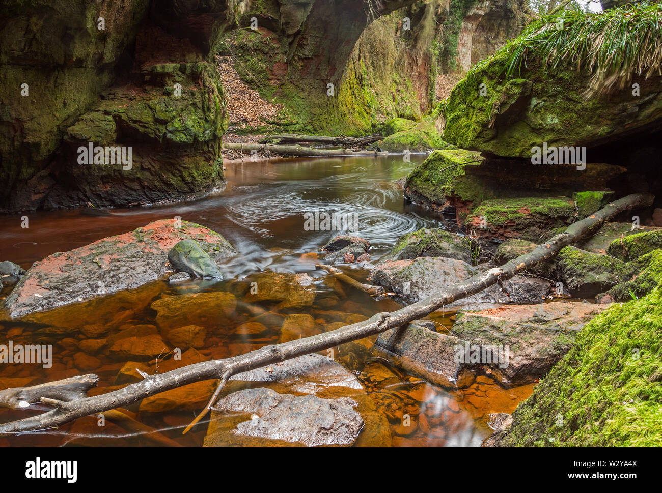 Devil's Pulpit - Finnich Glen Stock Photo - Alamy