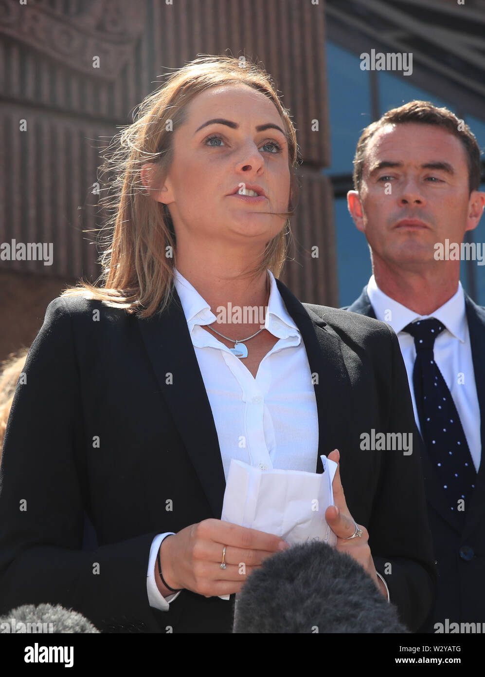 Anthony graingers partner gail hadfield grainger speaks hi-res stock ...