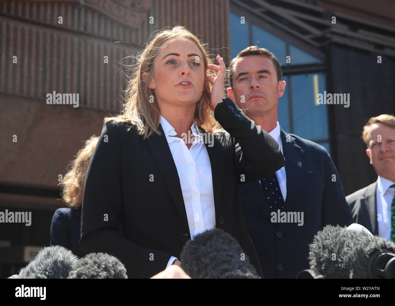 Anthony graingers partner gail hadfield grainger speaks hi-res stock ...