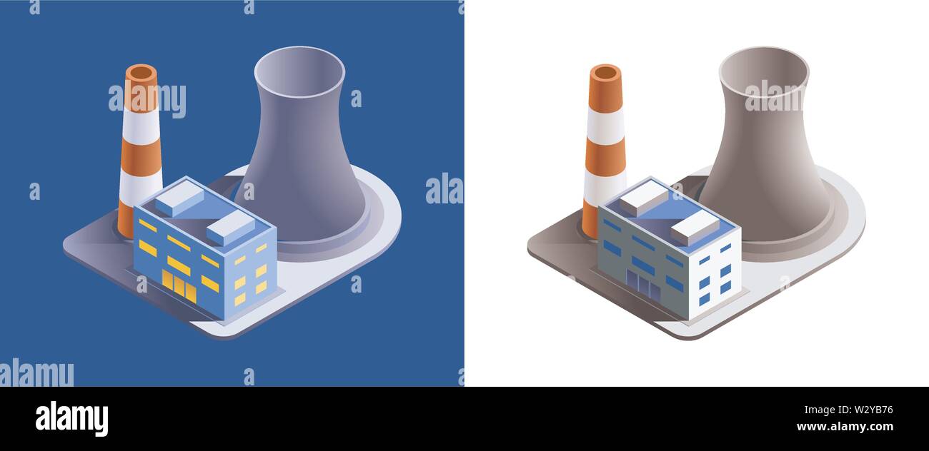 Thermal Power Station Stock Vector Image & Art - Alamy