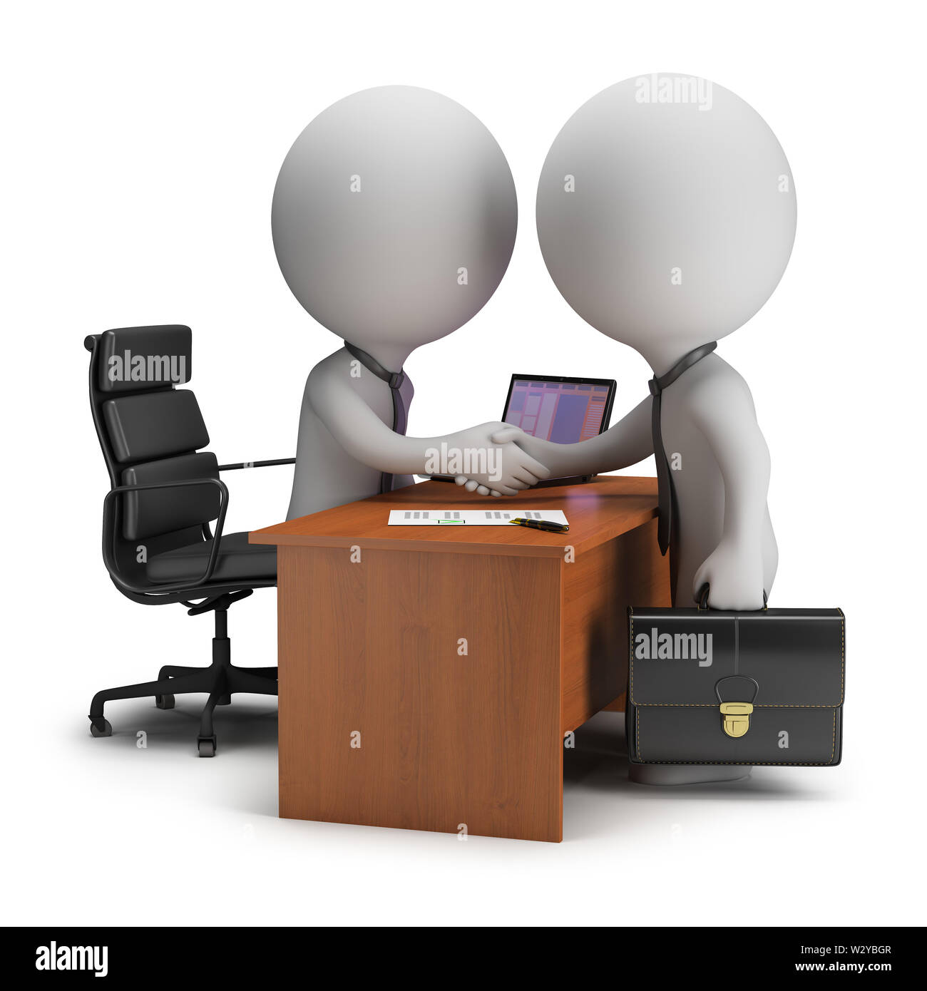 3d small people agreement Cut Out Stock Images & Pictures - Alamy