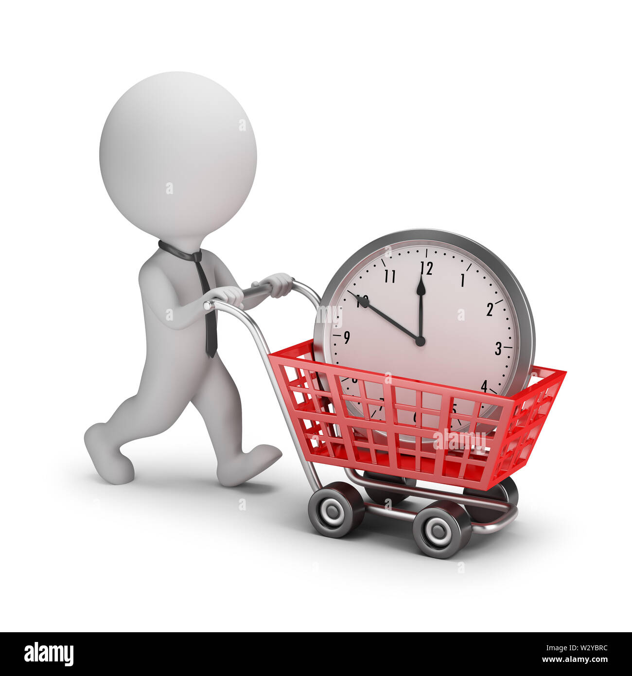 3d man clock hi-res stock photography and images - Alamy