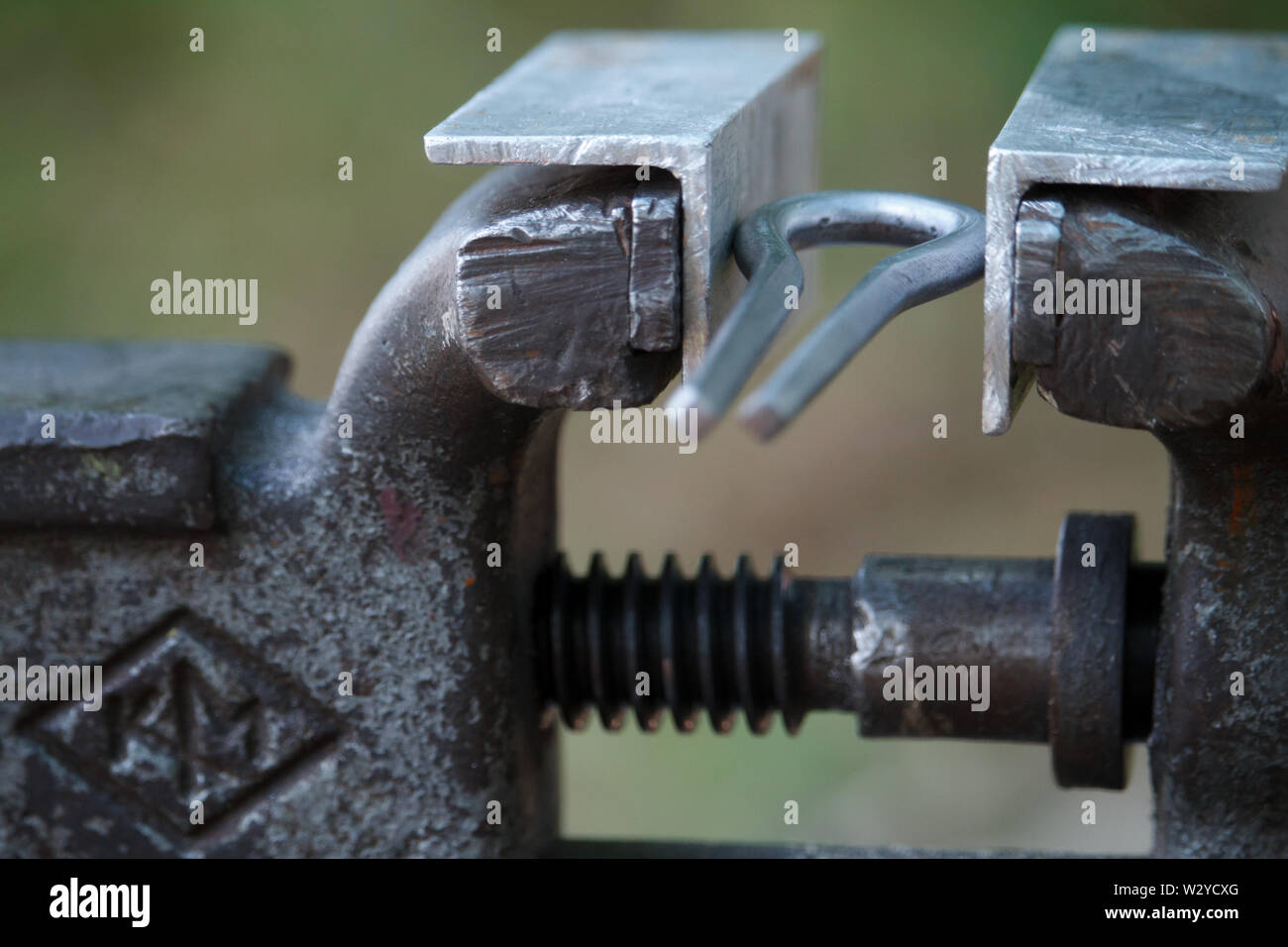 Closeup of a various parts of jaw harps, khomuses, folk musical ...