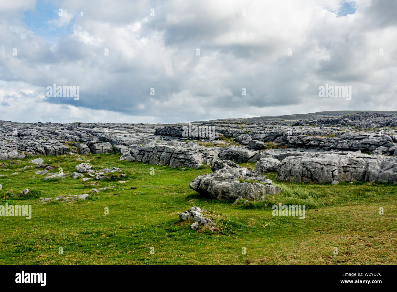 Limestone landscape in Caher Valley and Black Head, Geopark and ...
