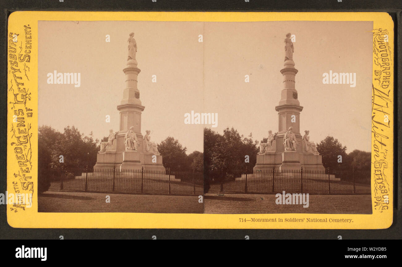 Monument in Soldiers' National Cemetery, by Tipton, William H, 1850 ...