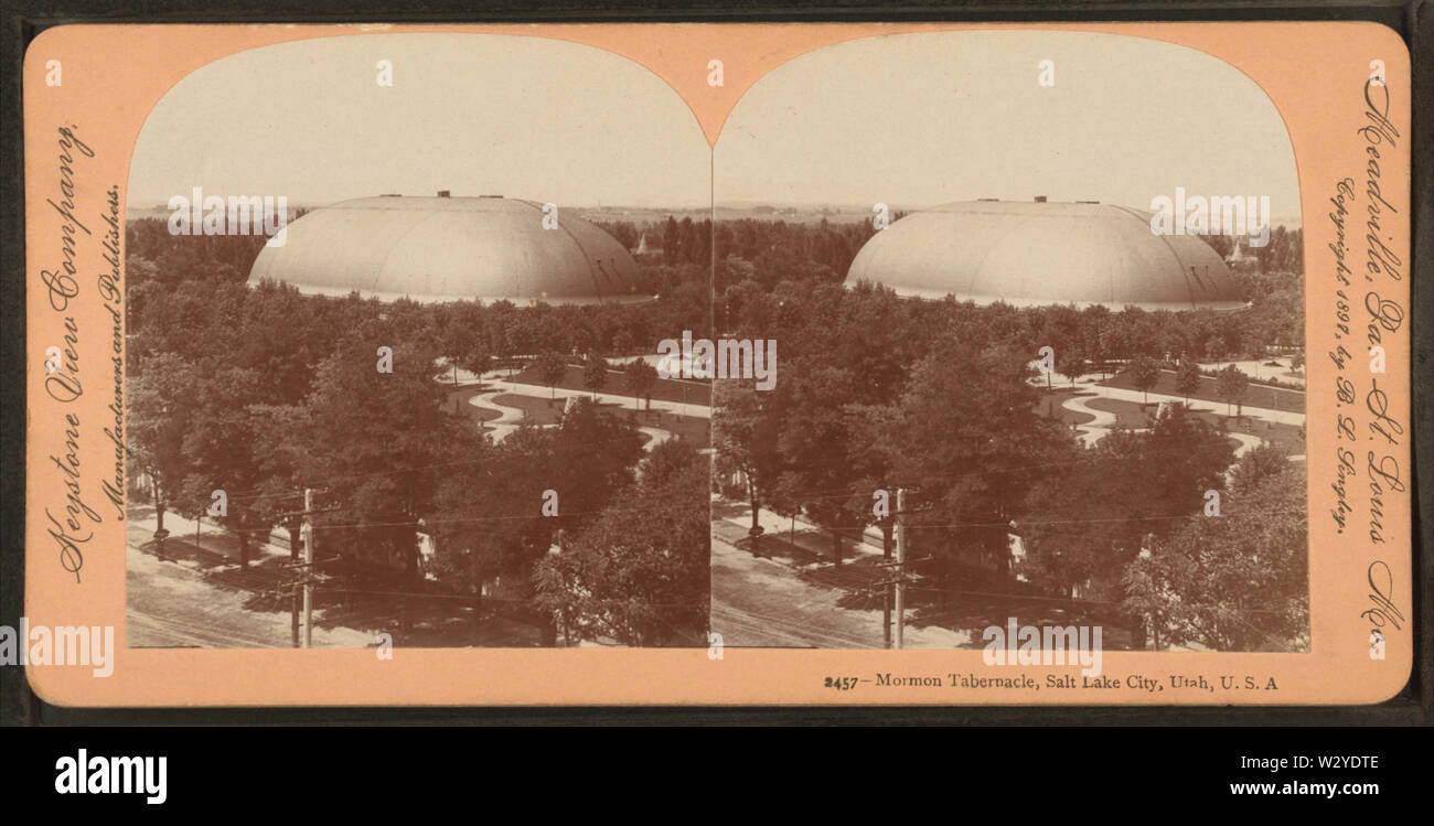 Mormon Tabernacle, Salt Lake City, Utah, USA, from Robert N Dennis ...