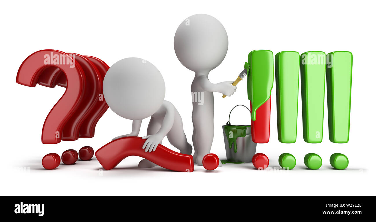 People question exclamation mark Cut Out Stock Images & Pictures - Alamy