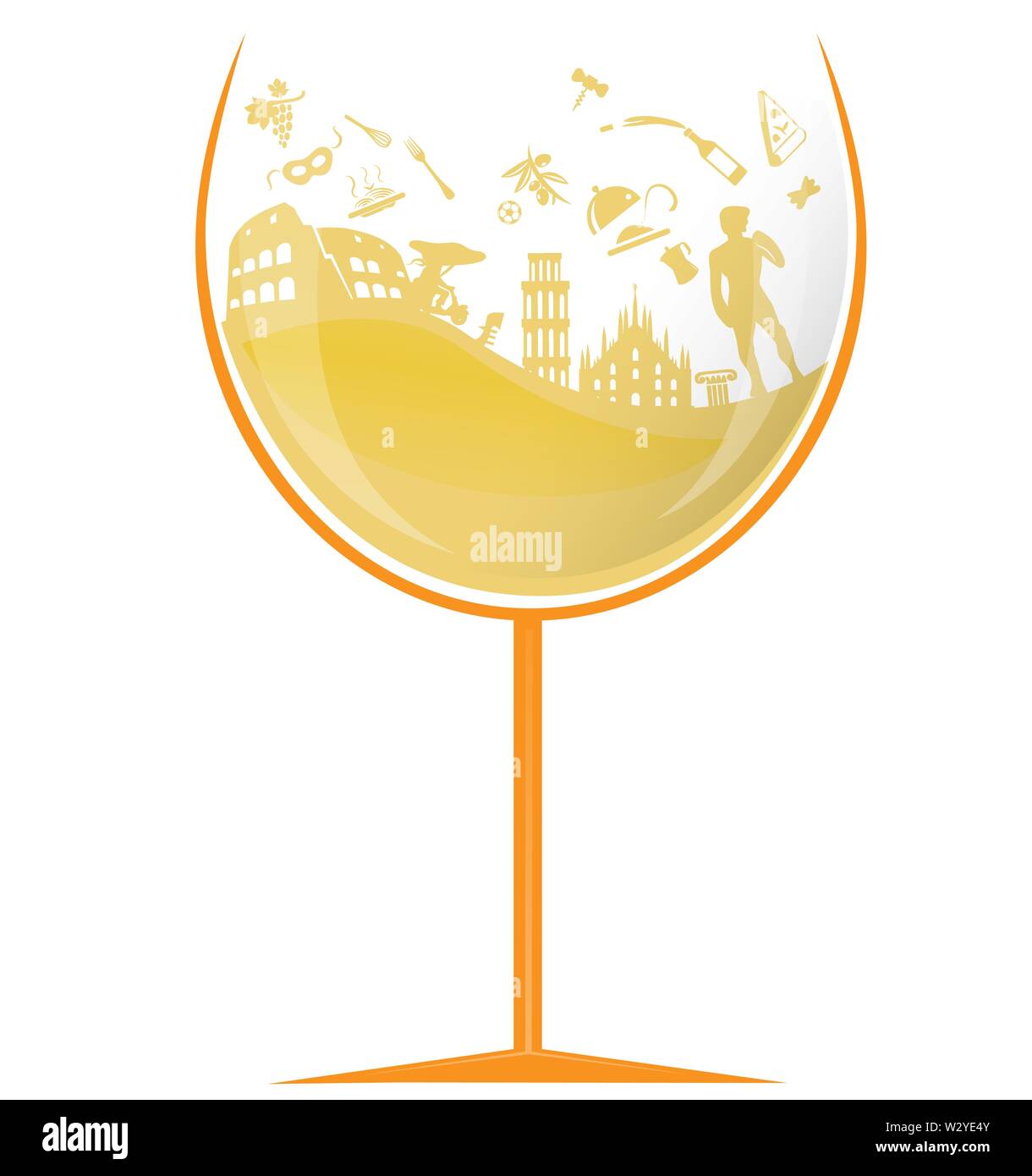 Italian restaurant terrace Cut Out Stock Images & Pictures - Alamy