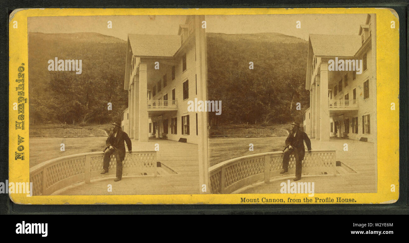 Mount Cannon, from the Profile House, from Robert N Dennis collection ...