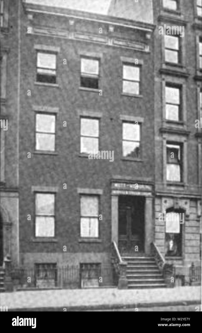 Mott Memorial Free Medical Library ca1893 NYC Stock Photo - Alamy