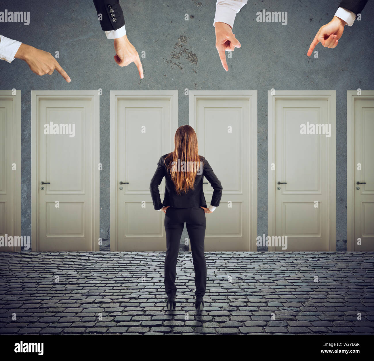 Concept confusion choosing right path hi-res stock photography and ...