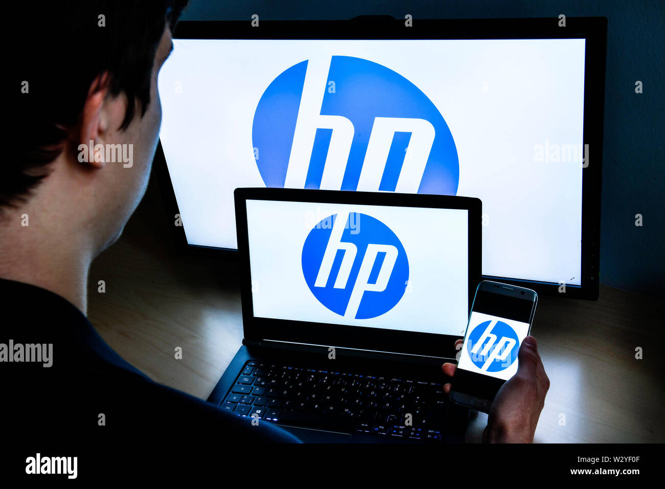 Logo Hewlett Packard Stock Photo - Alamy