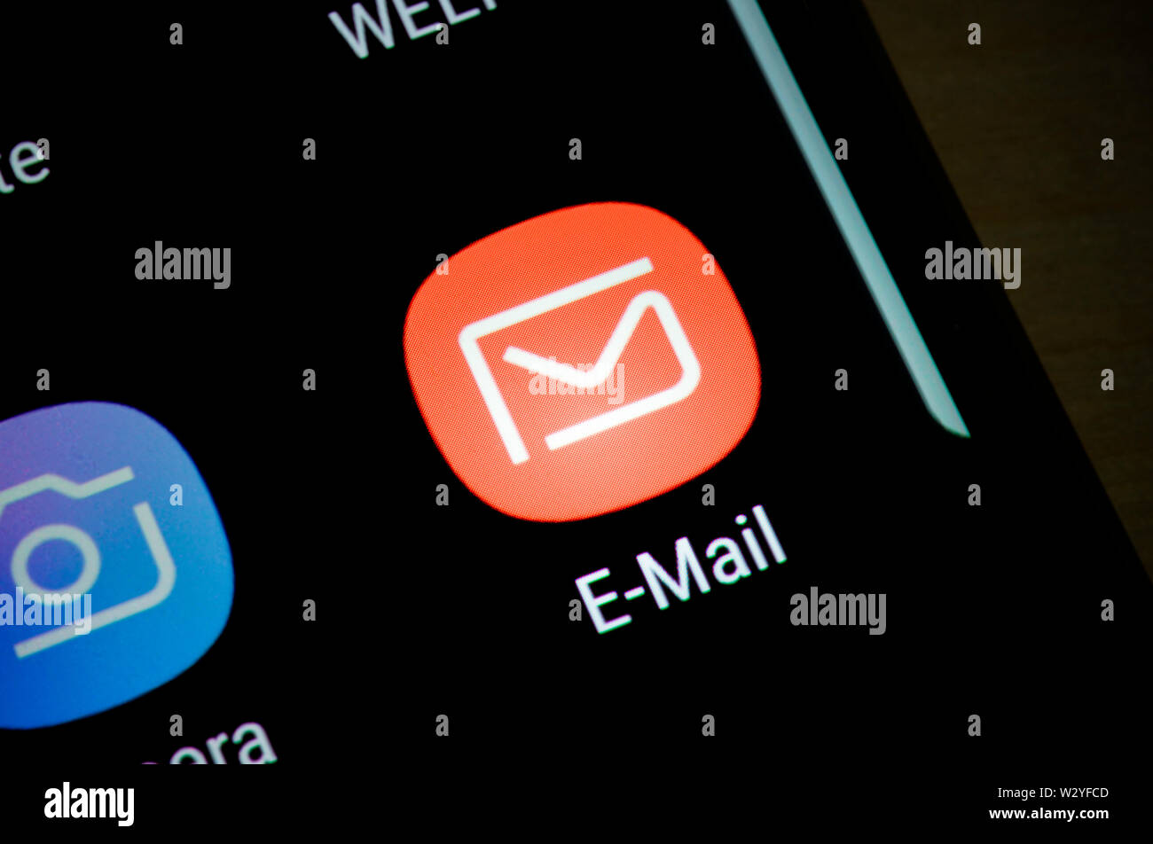 Smartphone, Display, App, E-Mail Stock Photo - Alamy