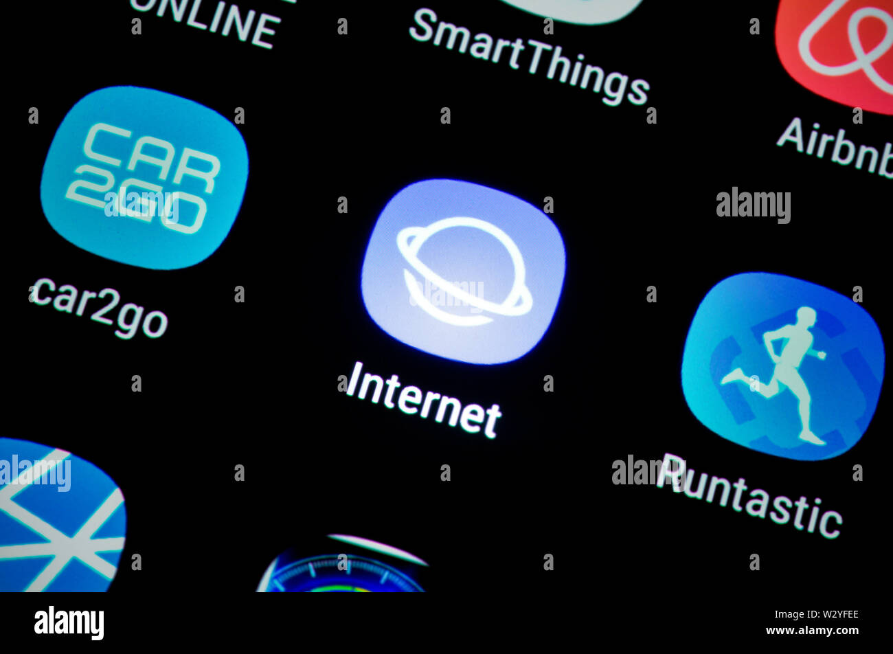 Smartphone, Display, App, Internet Stock Photo - Alamy