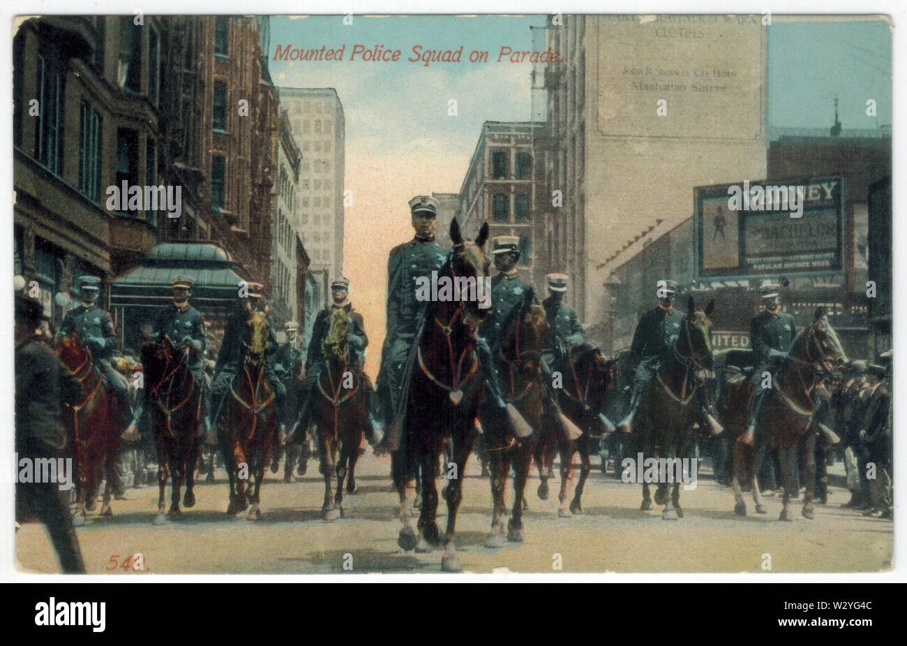 Mounted Police Squad on Parade (front Stock Photo - Alamy