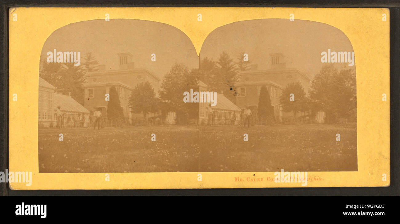 Mr Caleb Cope's (house), Philadelphia, from Robert N Dennis collection ...