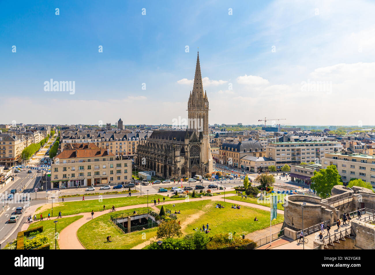 Caen cathedral normandy france hi-res stock photography and images - Alamy