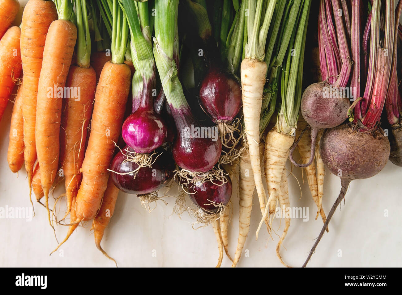 Variety of root vegetables Stock Photo - Alamy