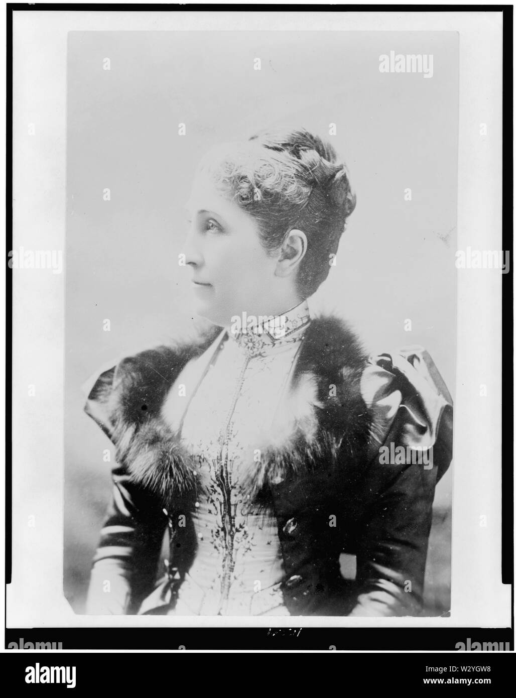 Half-length portrait of American philanthropist, feminist and ...
