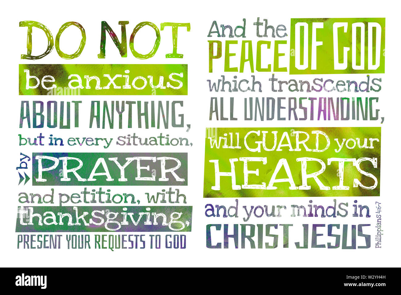Do not be anxious about anything, And the peace of God, which ...